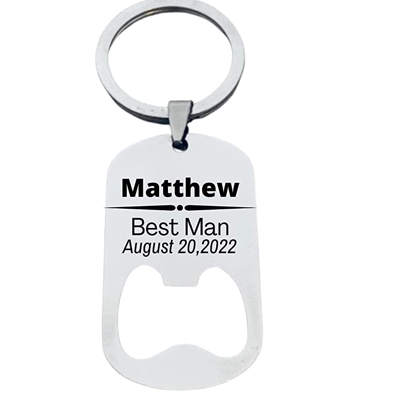 Personalized Best Man Bottle Opener Infinity Collection