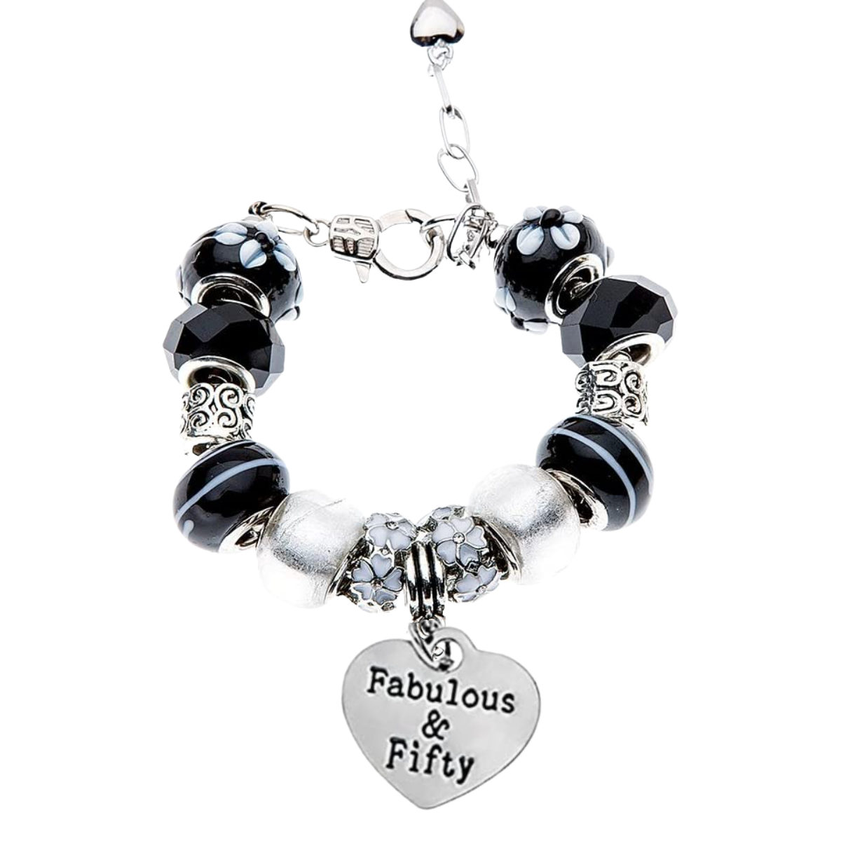 50th Birthday Beaded Bracelet Infinity Collection