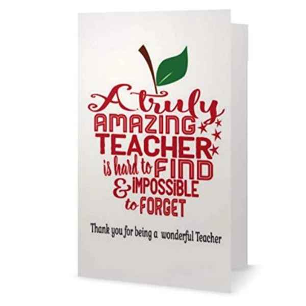 Teacher Card - Truly Amazing Teacher Infinity Collection