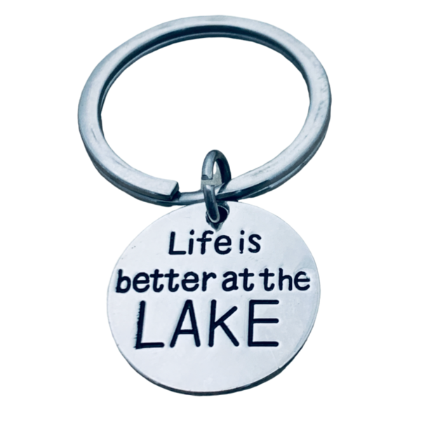 Life is Better at the Lake Keychain, Lake Jewelry, Gift for Men & Women ...