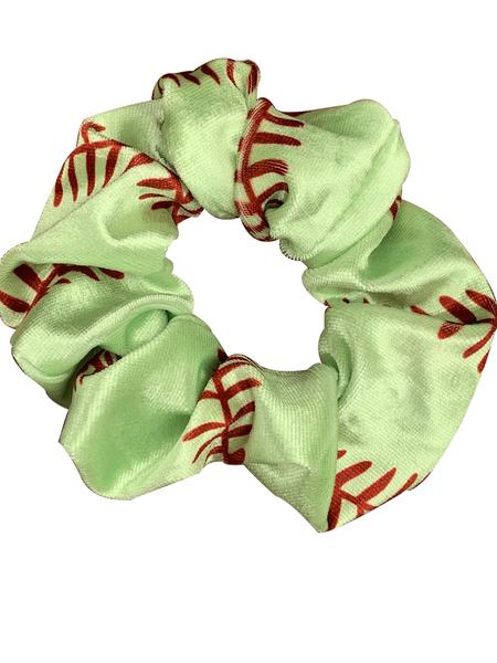 Softball Premium Velvet Scrunchie Infinity Collection