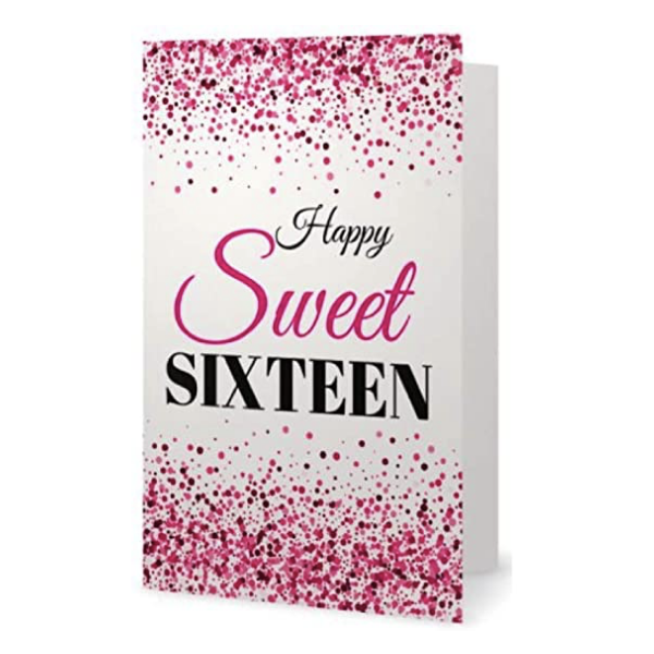 Sweet 16 Birthday Card Infinity Collection